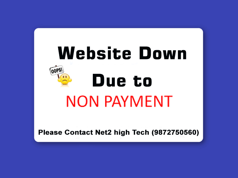 This Website is Stopped Due to Non-Payment.